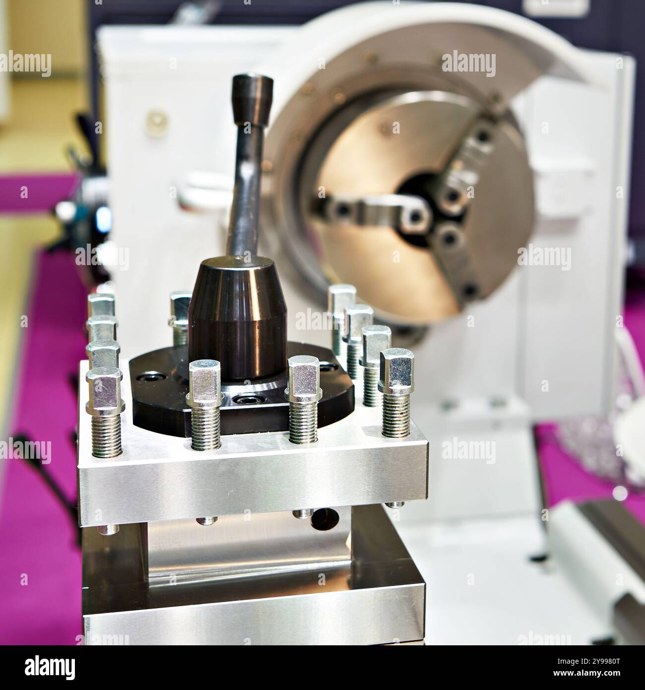 Lathe caliper industry metal lever Stock Photo - Alamy
