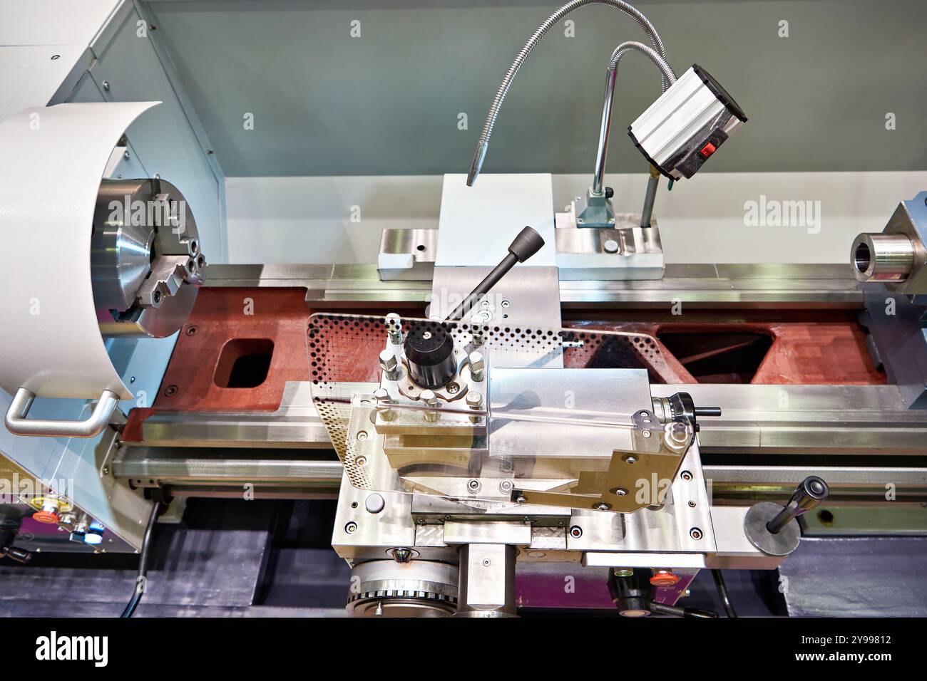 Lathe spindel support metal industry Stock Photo - Alamy