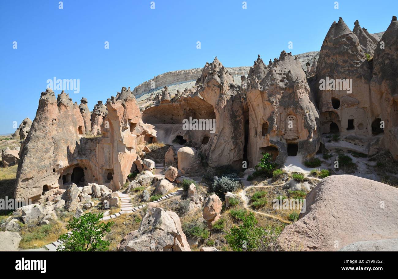 Zelve Valley is in Cappadocia, Turkey Stock Photo - Alamy