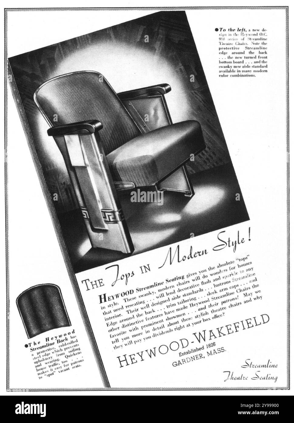 Chair advert Black and White Stock Photos & Images - Alamy