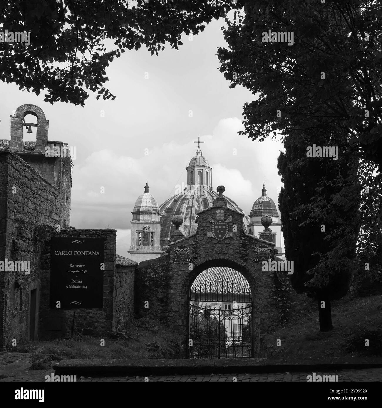 Gateway in front of Montefiascone Cathedral aka Basilica di Santa ...