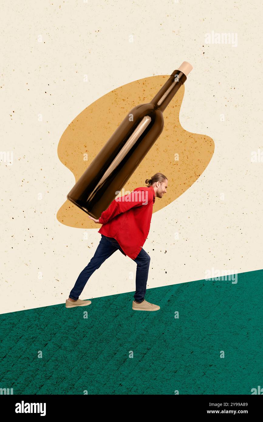 Composite trend artwork 3D sketch image photo collage of copyspace ...