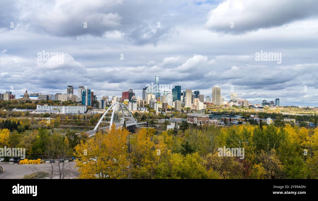 Edmonton,Canada, October 2,2024:Fall colors of city of Edmonton Stock ...