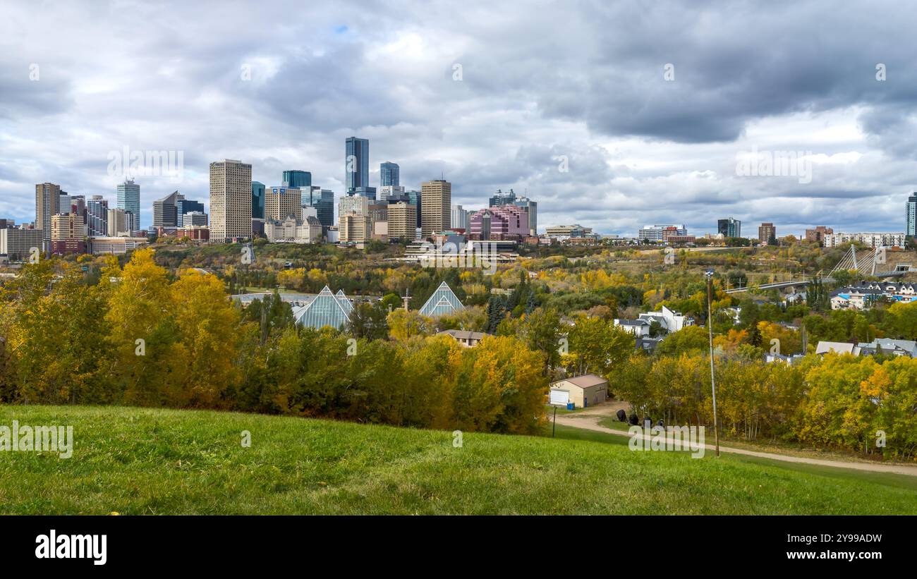 Edmonton, Canada, October 2, ,2024:View to Muttard Conservatory and ...