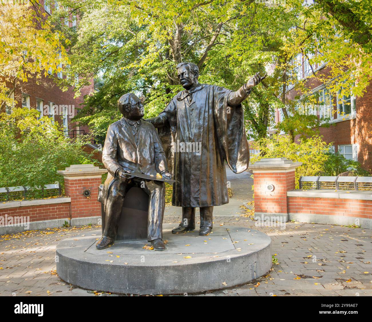 Edmonton, Canadam October 3, 2024:The Visionaries sculpture of Henry ...