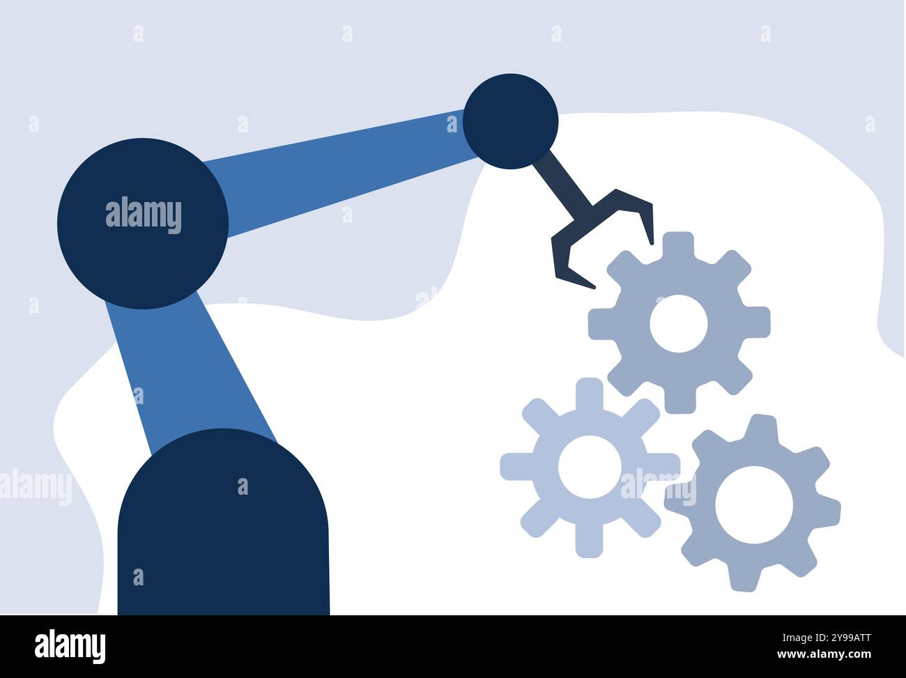 Automation automatic process industry illustration Stock Vector Image & Art - Alamy