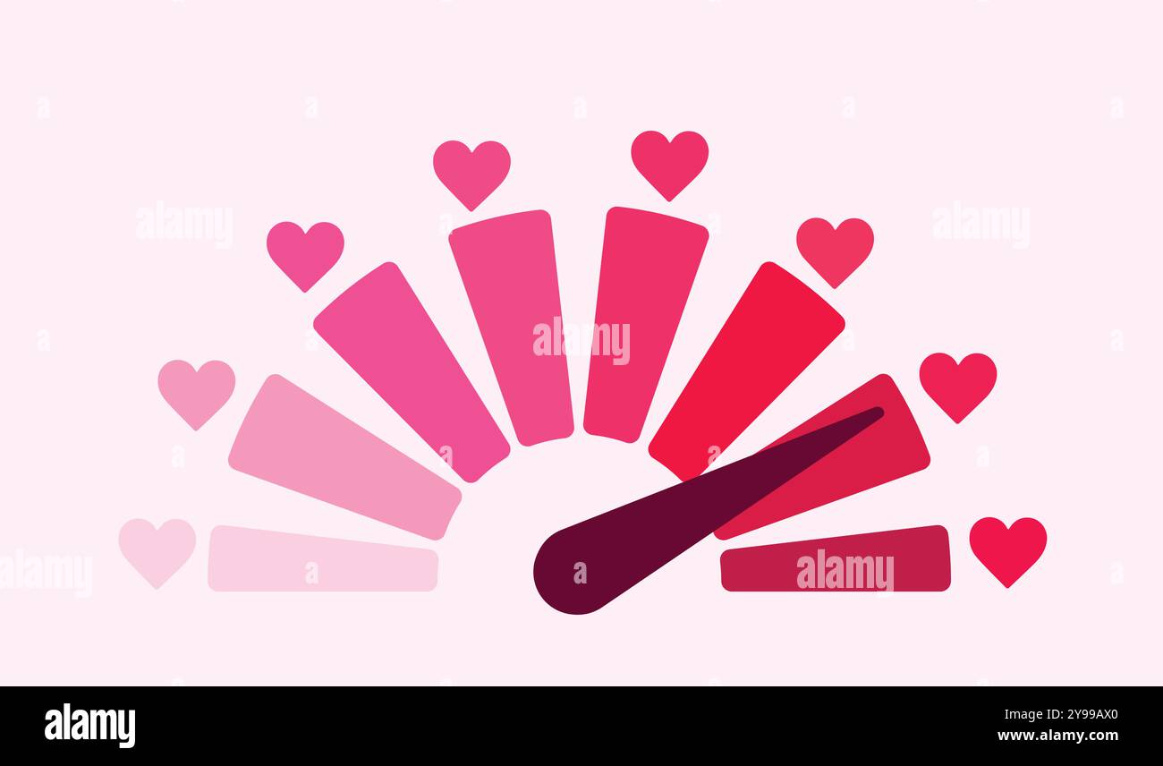 Love care emotion emotional measurement illustration Stock Vector Image ...