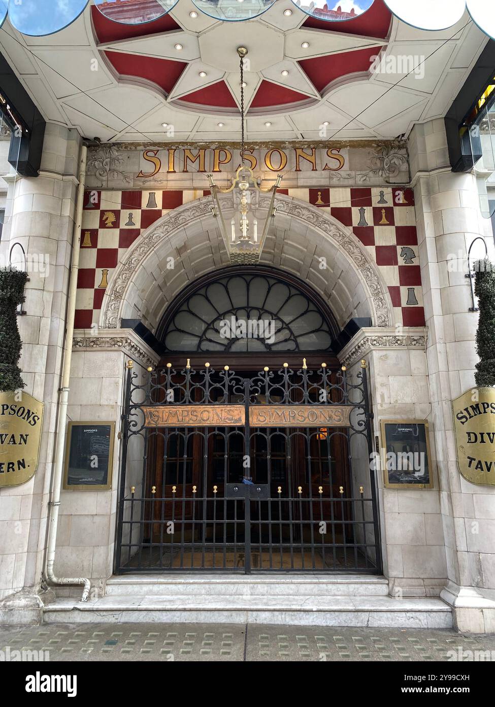 The world famous Savoy Simpsons in the Strand, London, U.K Stock Photo ...