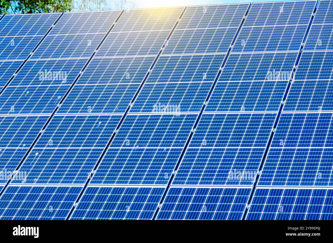 Solar battery or solar panel. Modern technologies for the energy ...