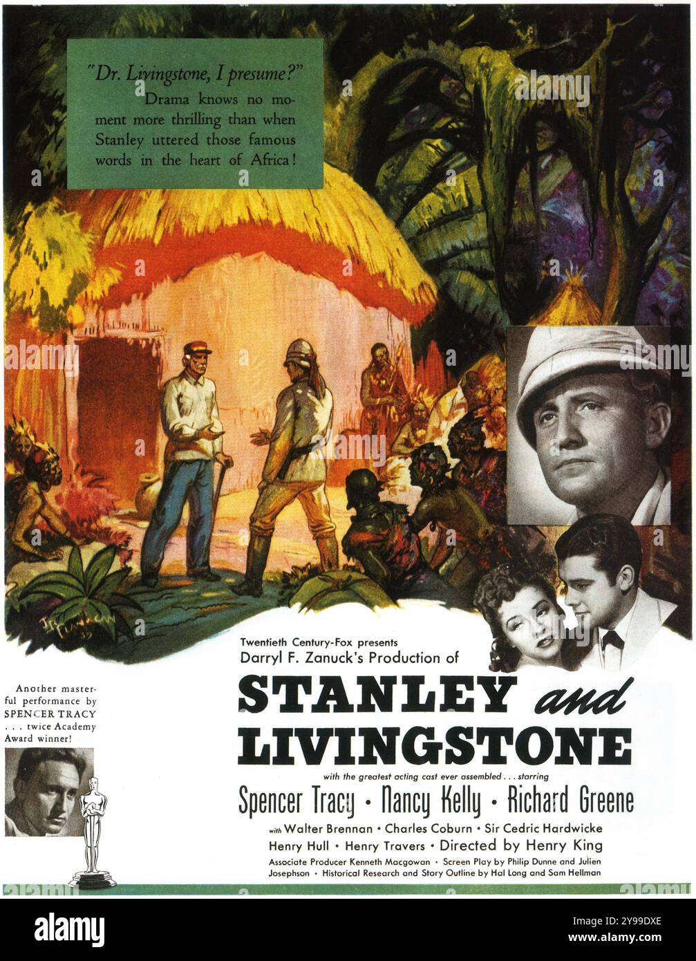 1939 Stanley and Livingstone movie poster. An adventure film directed ...