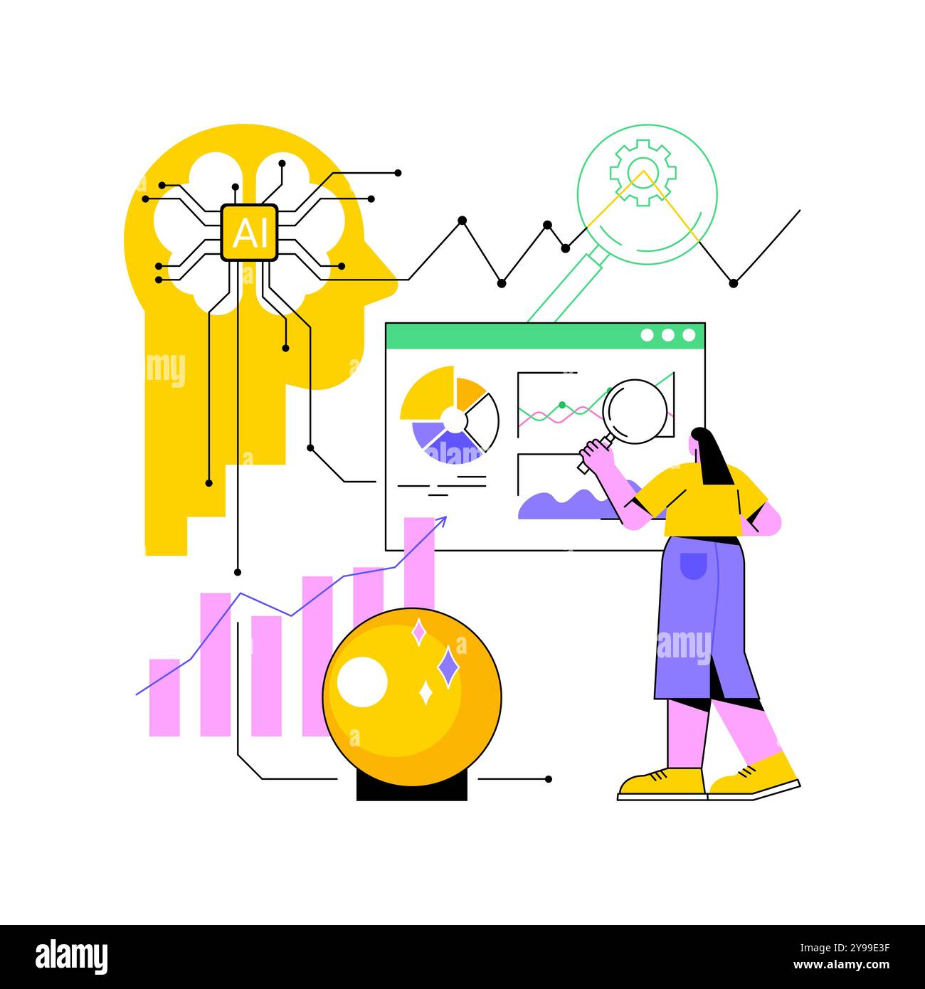 Ai Generated Predictive Insights Abstract Concept Vector Illustration Stock Vector Image And Art