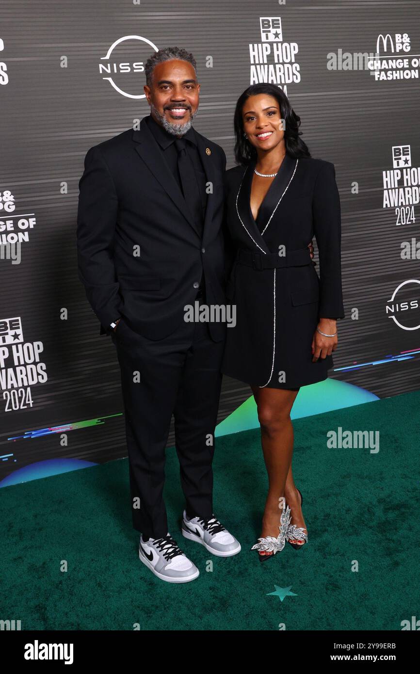 Congressman Steven Horsford, Rene Spelman at arrivals for BET Hip Hop ...