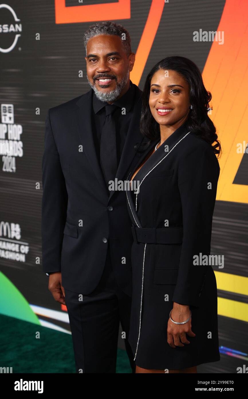 Congressman Steven Horsford, Rene Spelman at arrivals for BET Hip Hop ...