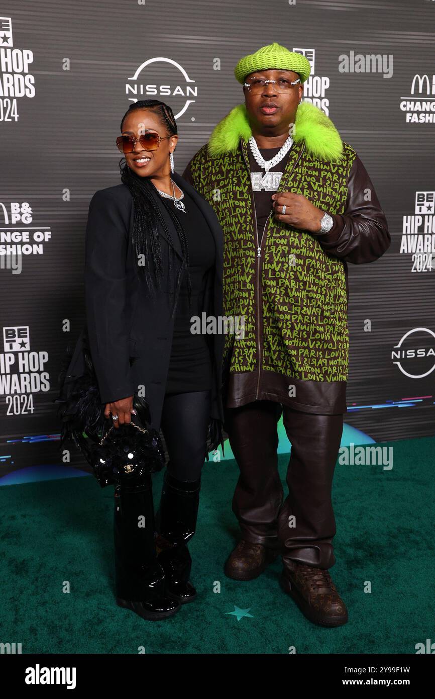 Tracey Stevens, E-40 at arrivals for BET Hip Hop Awards 2024, Drai s Nightclub & Beachclub, Las ...