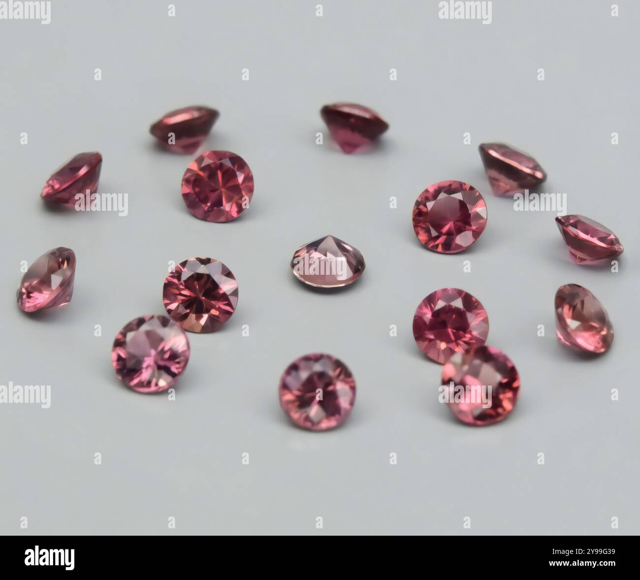 Exquisite Collection of Sparkling Pink Gemstones Displayed Elegantly on ...