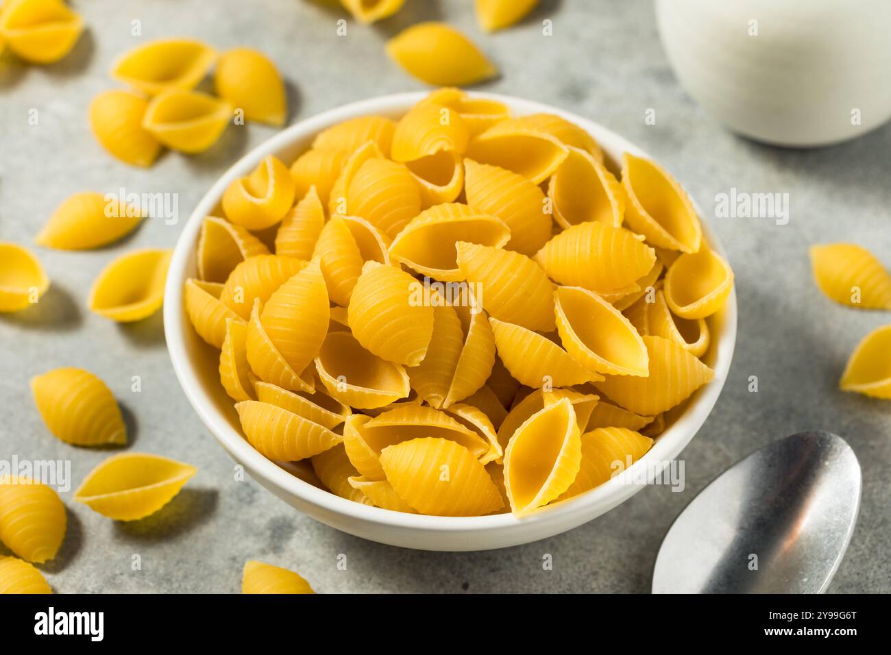 Dry Organic Conchiglie Pasta Shells Ready to Cook Stock Photo - Alamy