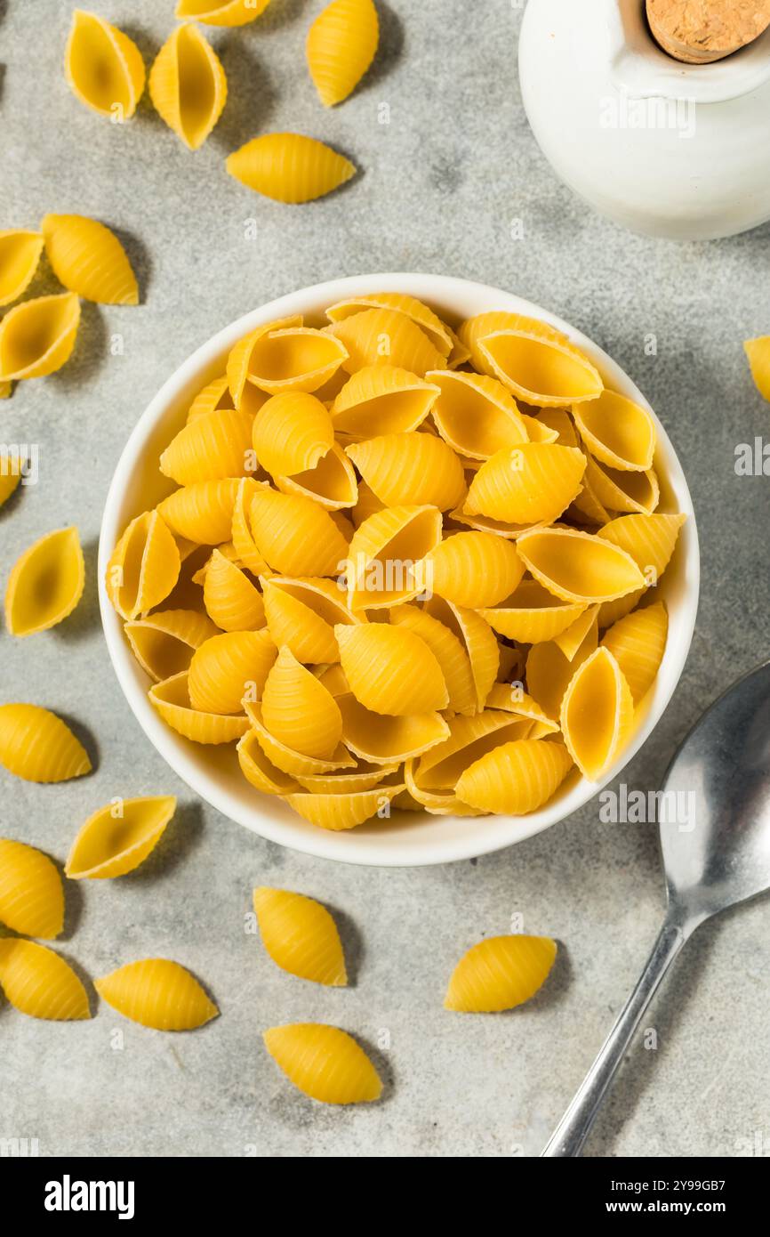 Dry Organic Conchiglie Pasta Shells Ready to Cook Stock Photo - Alamy