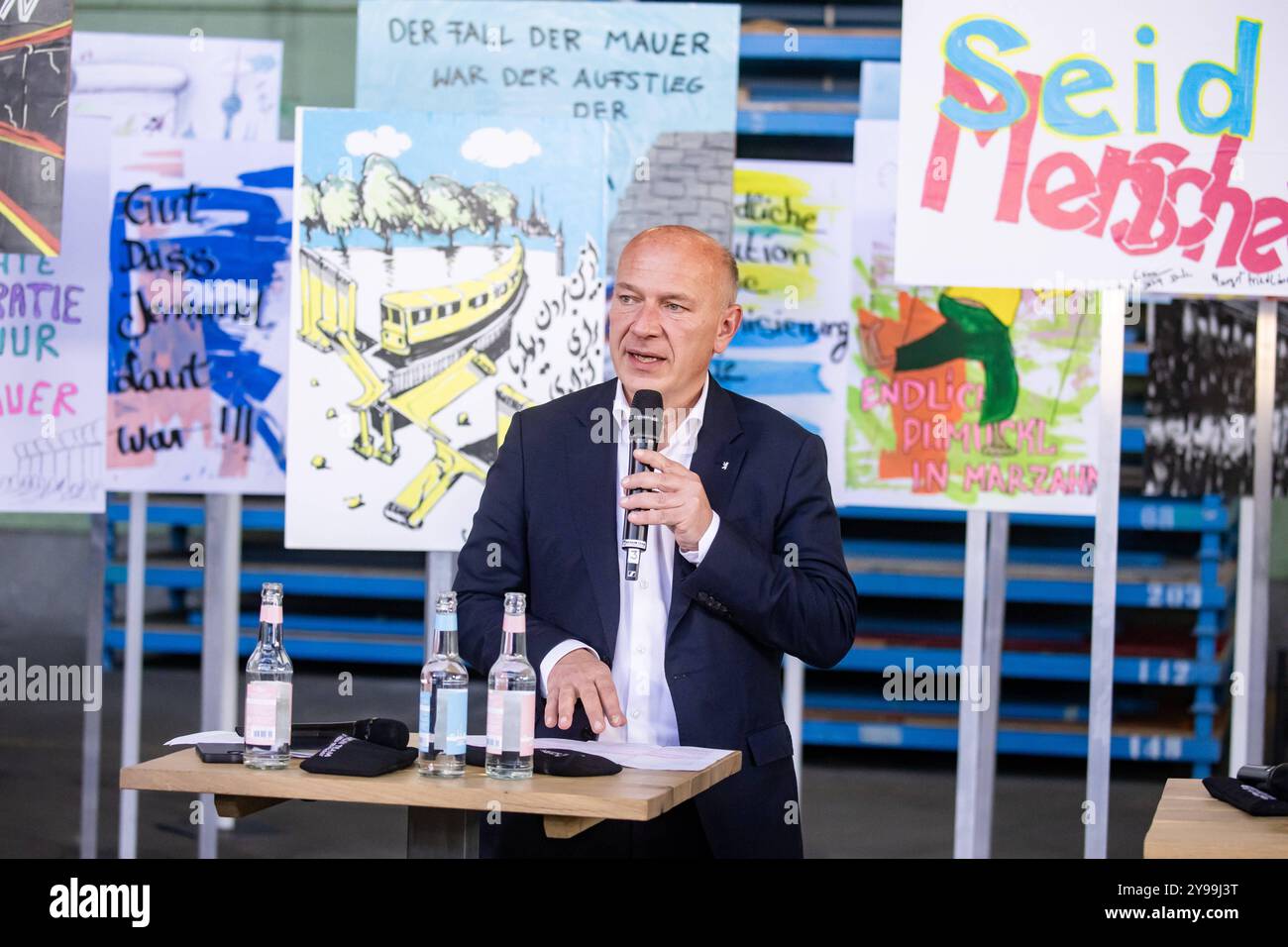 Der Regierende Bürgermeister Kai Wegner während der Vorstellung des Rahmenprogramms für die ...