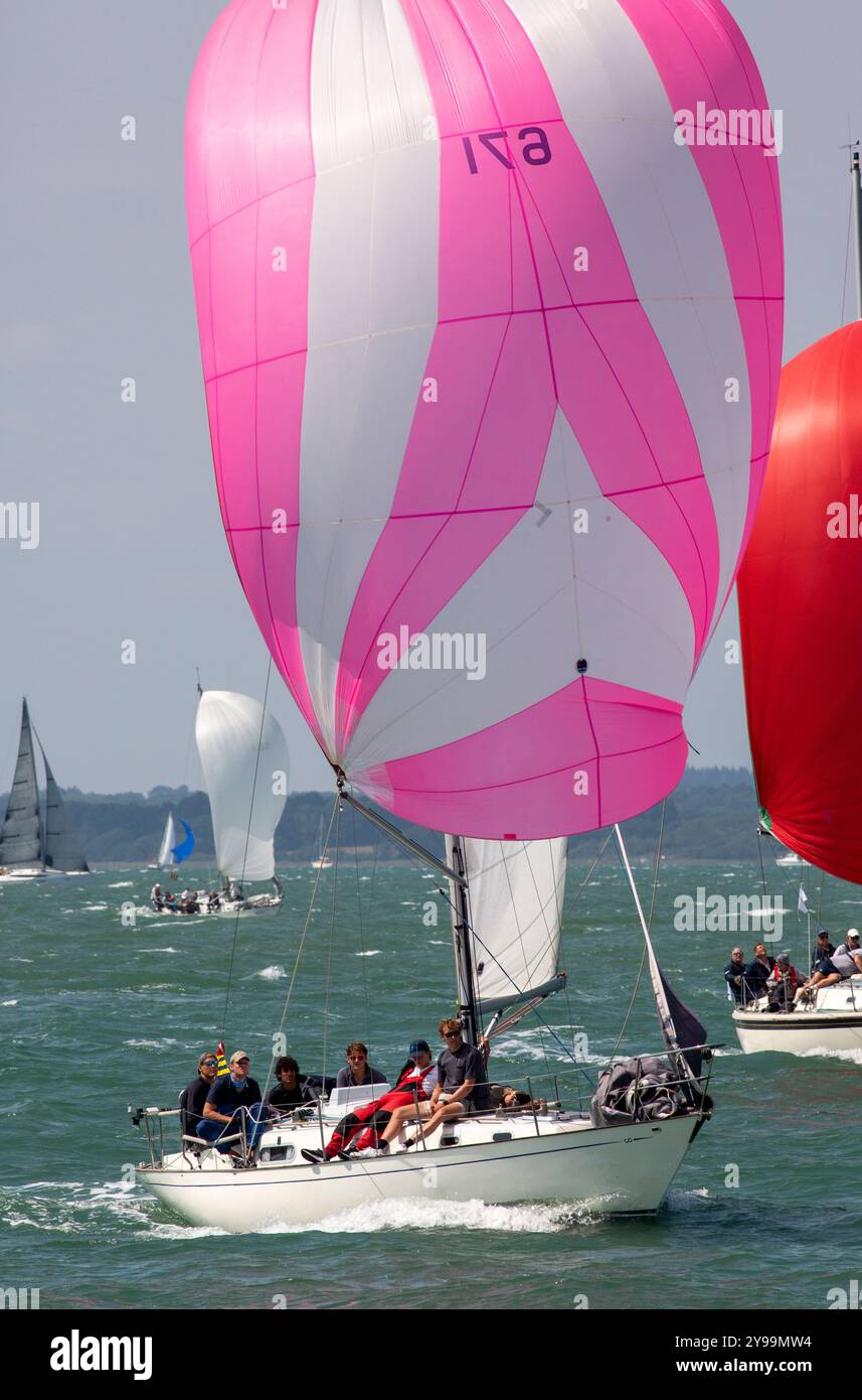 Contessa 32 yachts racing in Cowes Week 2024 Stock Photo - Alamy