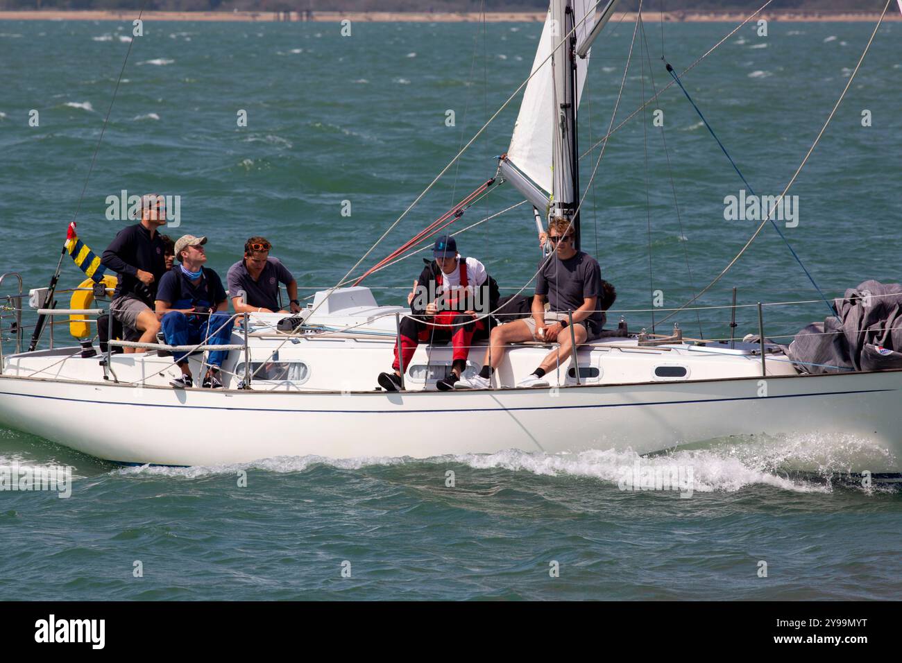 Contessa 32 yachts racing in Cowes Week 2024 Stock Photo - Alamy