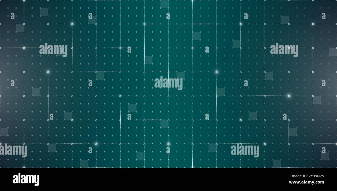 Hud Interface Grid Dot Array And Matrix Symbols Creating Futuristic Operating System Ui