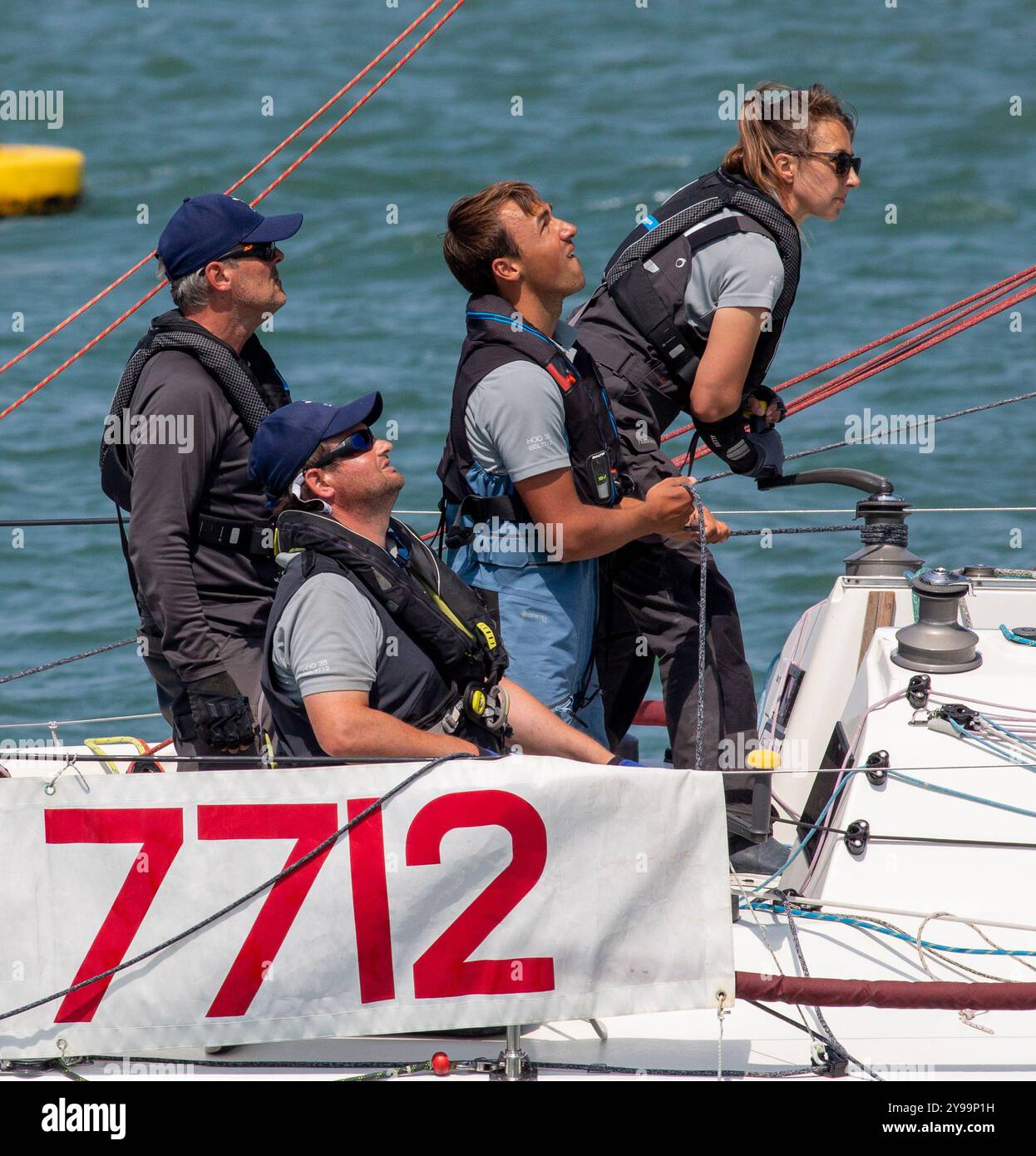 Cowes Week 2024 - IRC 4 class yachts racing in the regatta Stock Photo ...