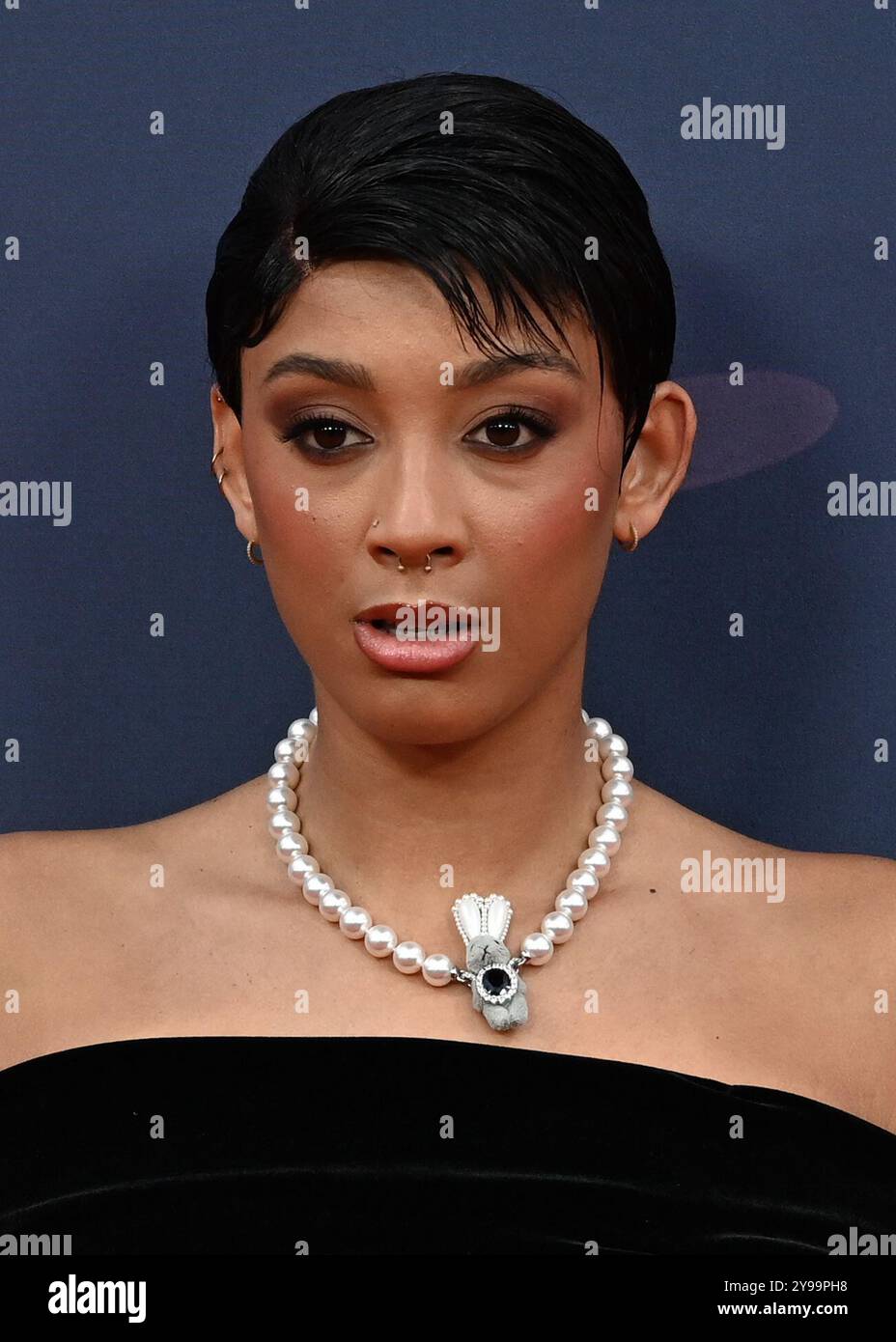 LONDON, UK. 9th Oct, 2024. Mica Ricketts attends "Blitz" World Premiere ...