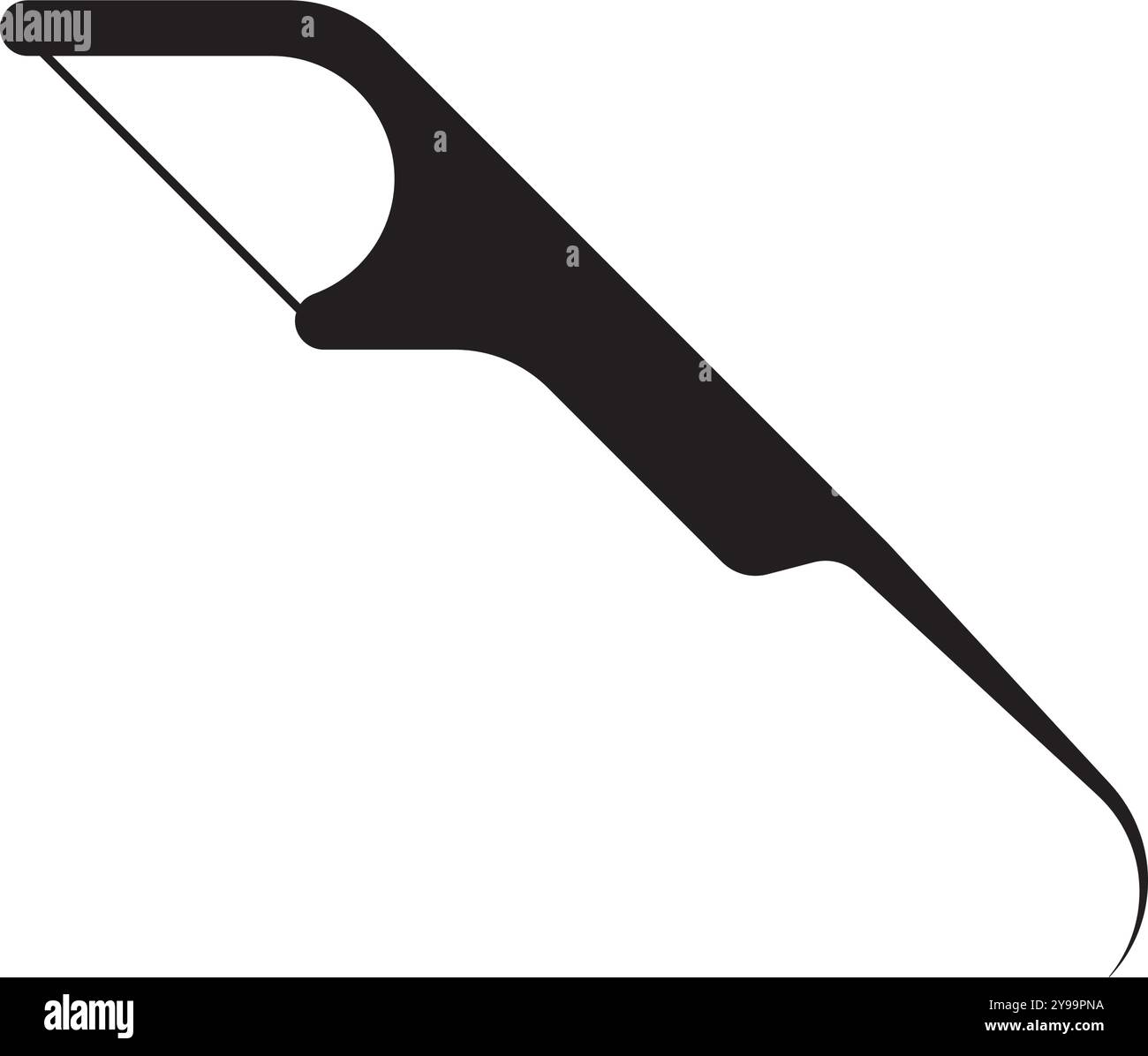 Dental Flossing Tool Icon,Illustration Design Stock Vector Image & Art ...