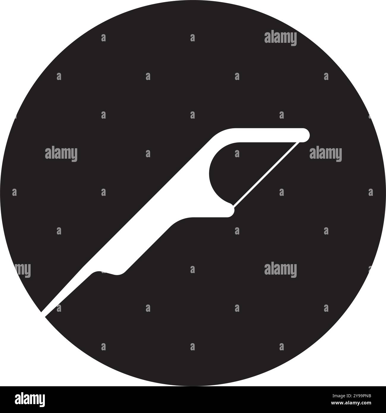 Dental Flossing Tool Icon,Illustration Design Stock Vector Image & Art ...