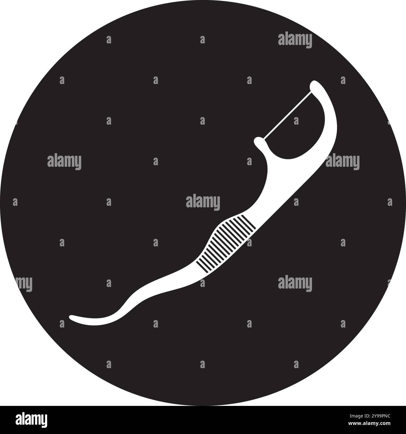 Dental Flossing Tool Icon,Illustration Design Stock Vector Image & Art ...