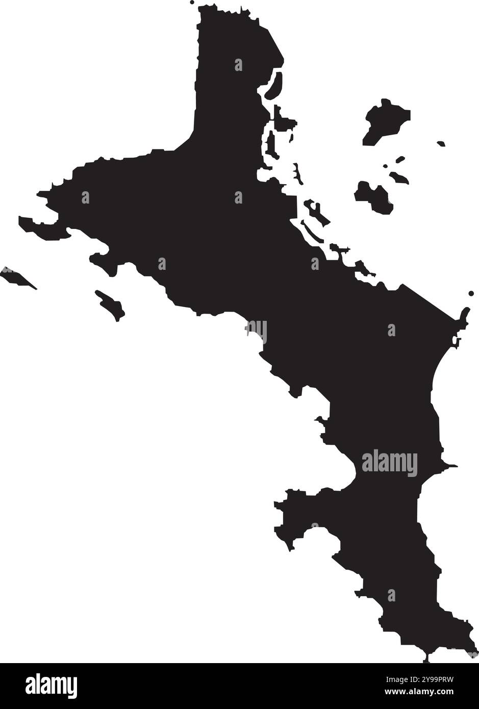 Seychelles vector illustration Black and White Stock Photos & Images ...