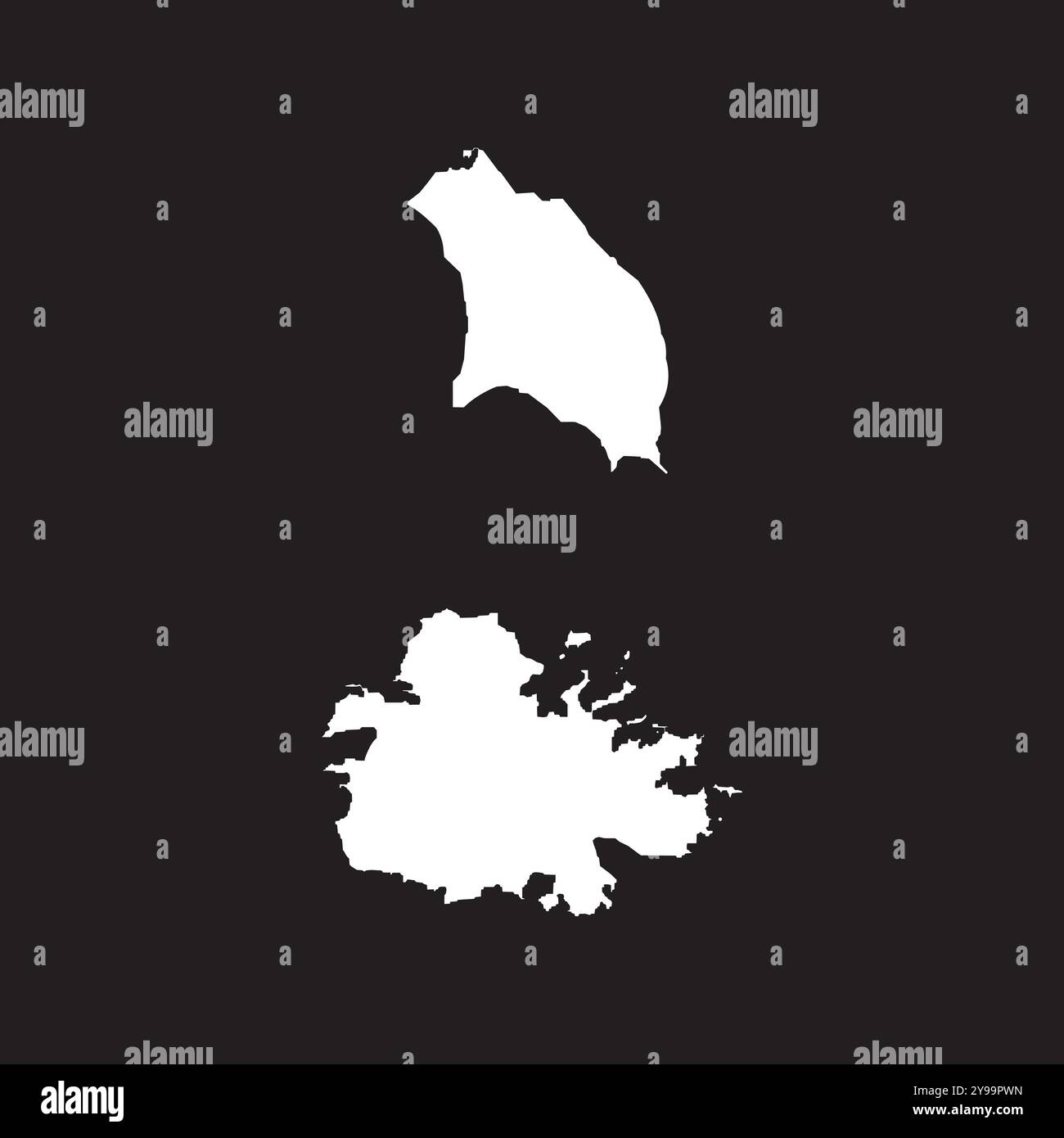 Antigua barbuda political map hi-res stock photography and images - Alamy