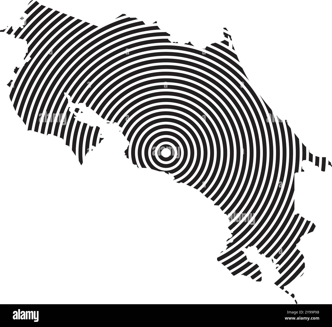 Costa Rica Map Icon Element Design Stock Vector Image & Art - Alamy