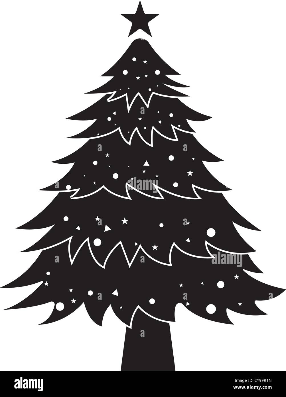 Christmas minimalist art Black and White Stock Photos & Images - Alamy