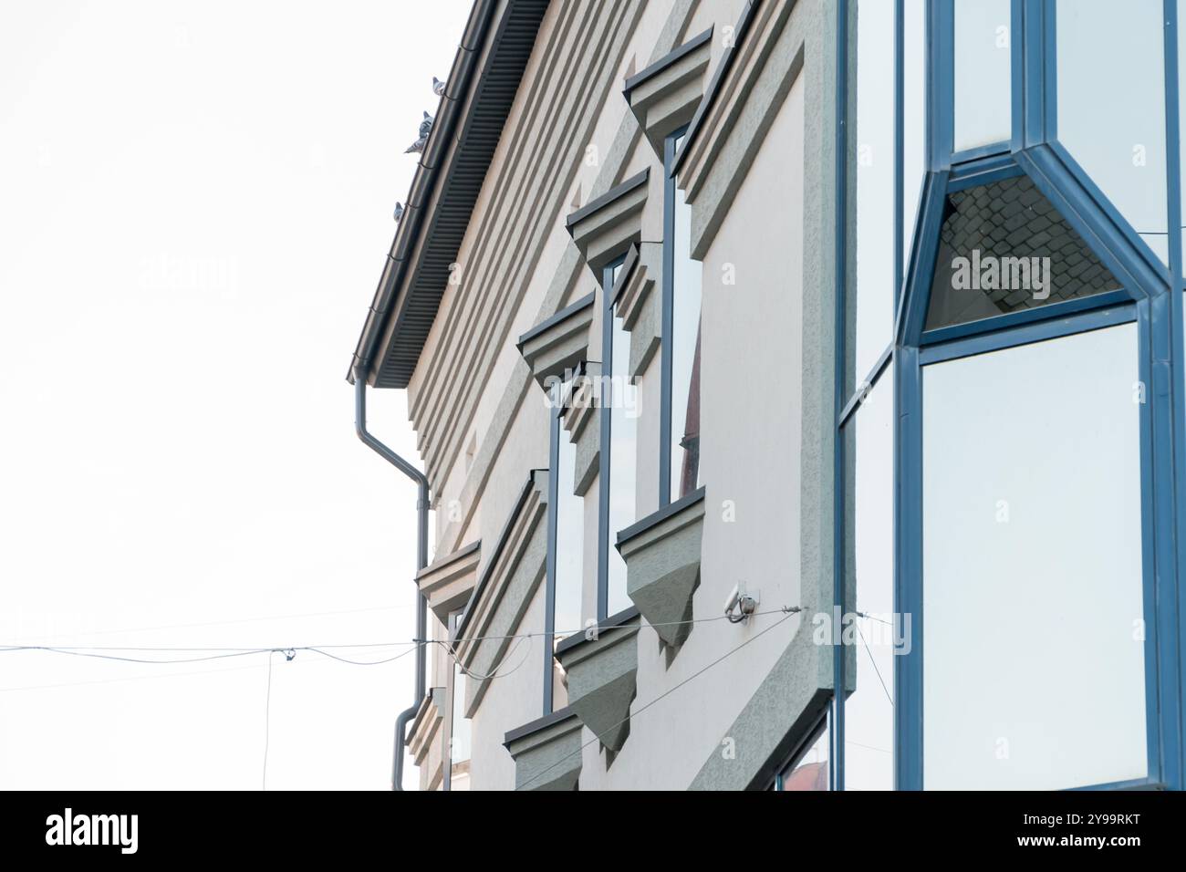 A Captivating Fusion of Classic and Modern Architectural Styles Stock ...
