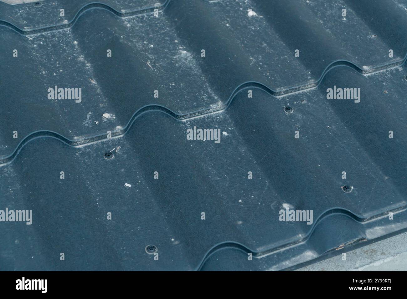 Textured Roof Tiles with Dust Particles in Natural Light Stock Photo ...