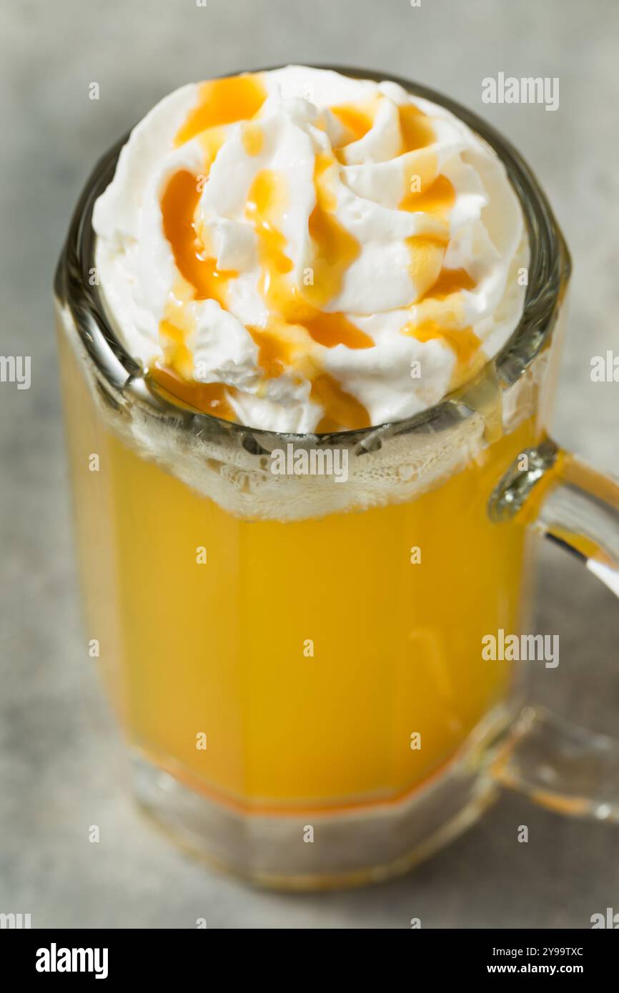 Sweet Butterscotch Butter Beer Cocktail with Whipped Cream and Syrup ...