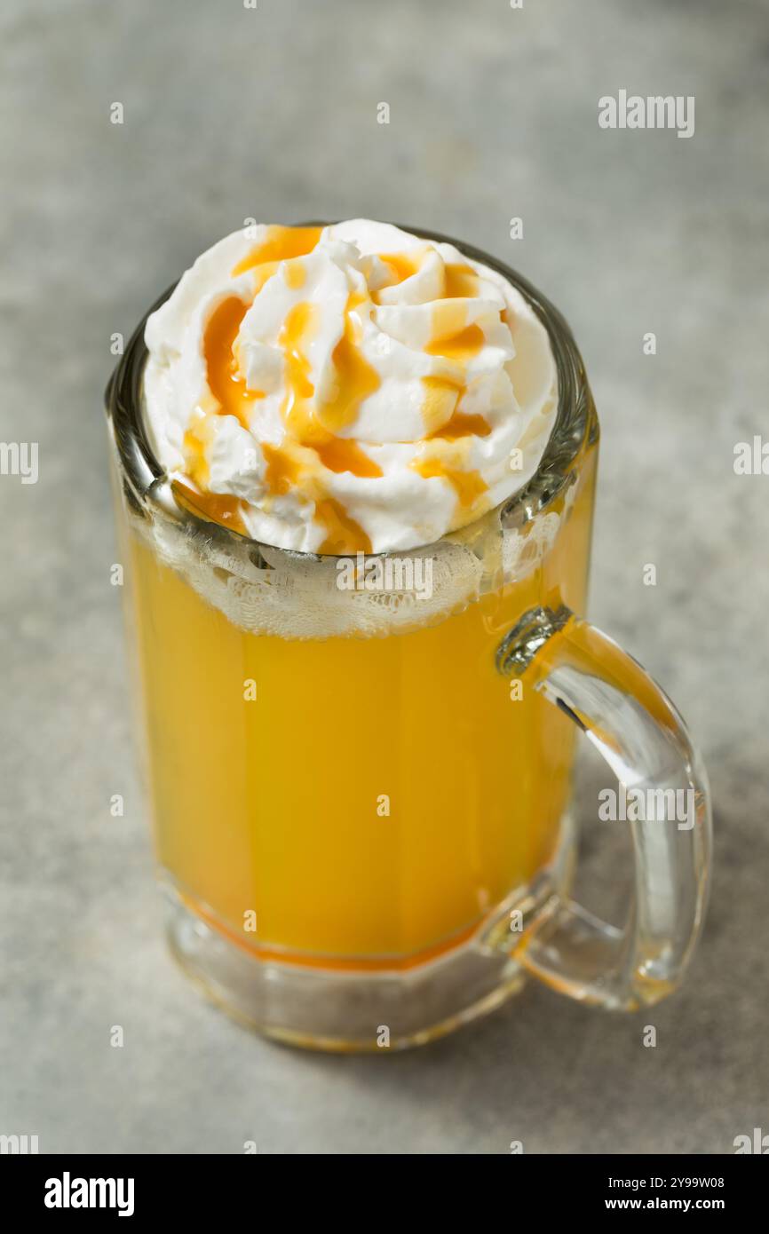 Sweet Butterscotch Butter Beer Cocktail with Whipped Cream and Syrup ...