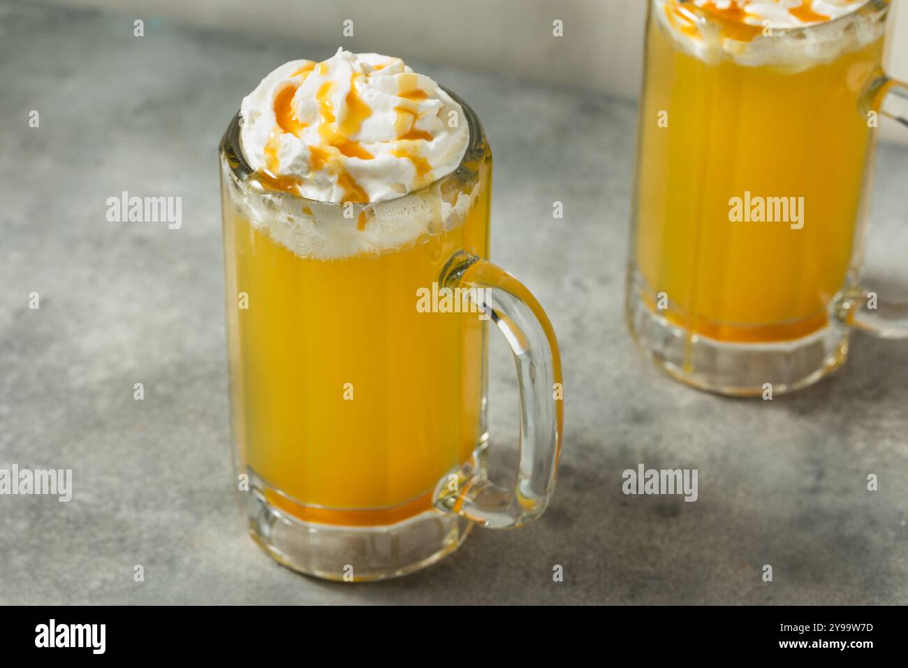 Sweet Butterscotch Butter Beer Cocktail with Whipped Cream and Syrup ...