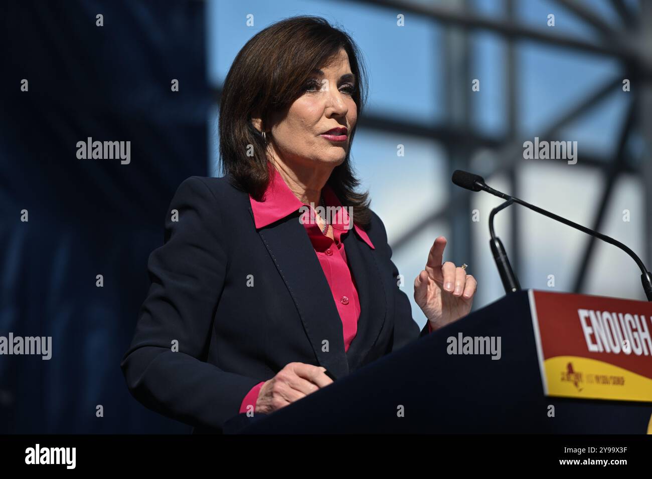 Governor Kathy Hochul signs gun safety legislation at the Javits Center ...