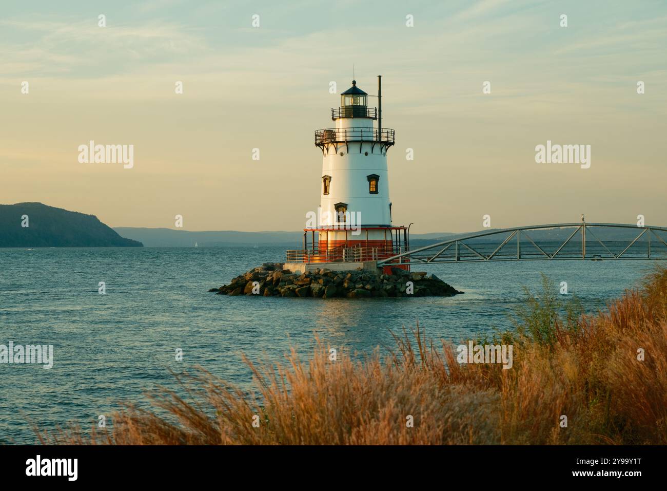 Sleepy Hollow Lighthouse on the Hudson River in Tarrytown, New York ...