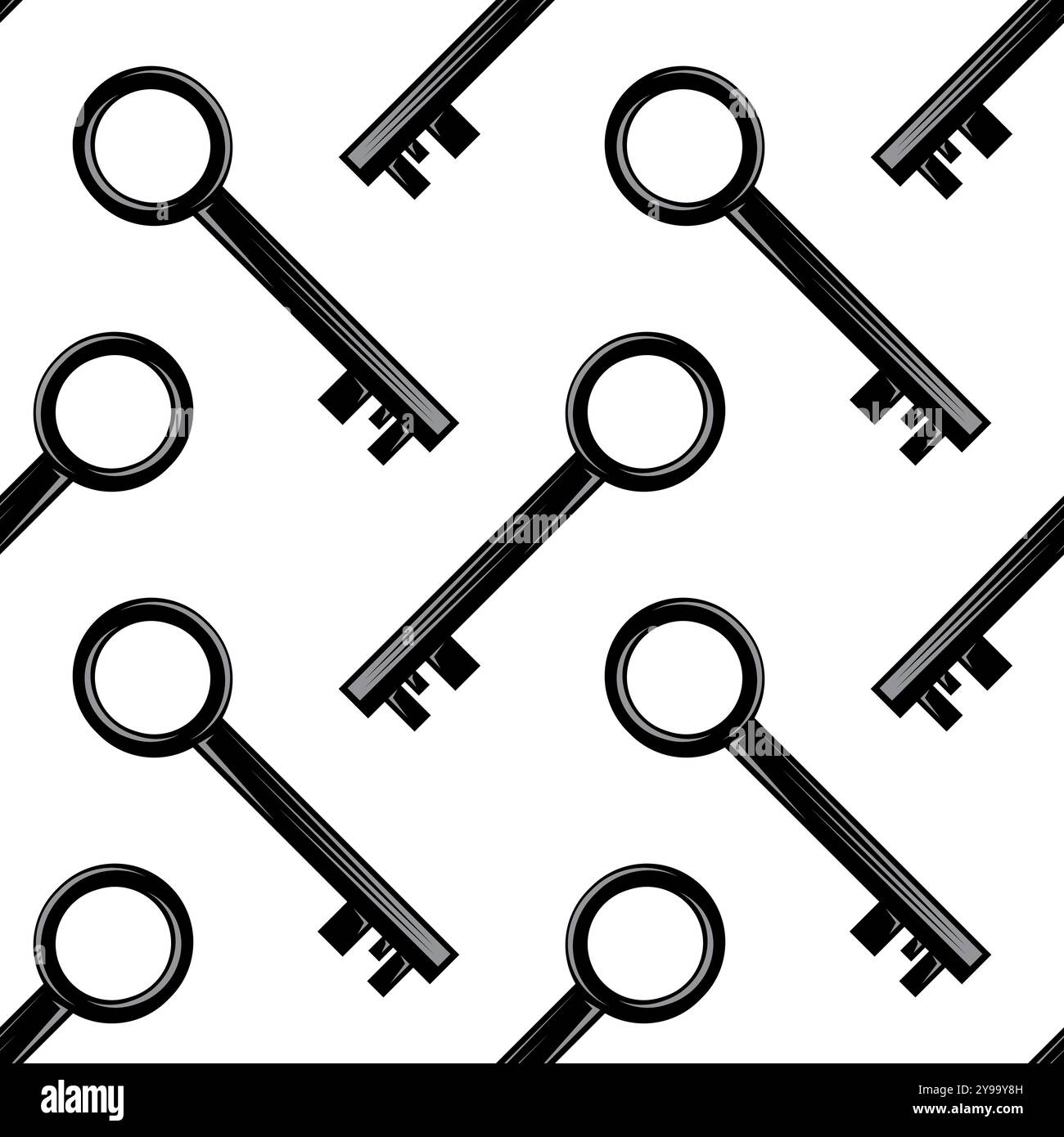 Vector key icon isolated on white background. Key icon. Lock or unlock ...