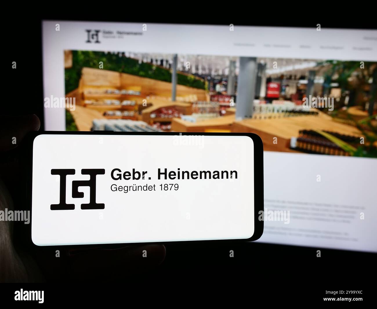 In this photo illustration, a smartphone with the logo of German travel ...
