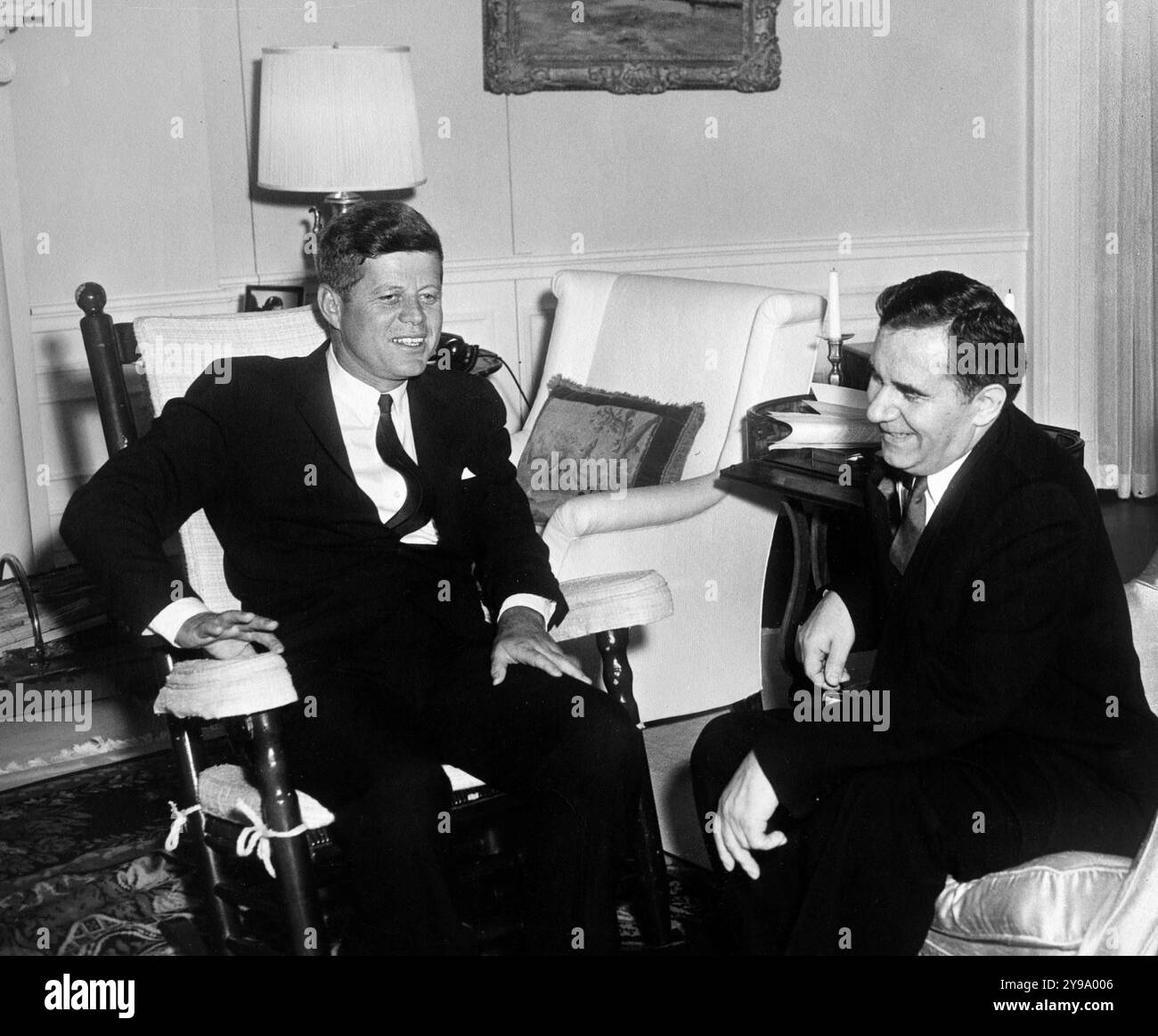 U.S. President John F. Kennedy meeting with Andrei Gromyko, Minister of ...
