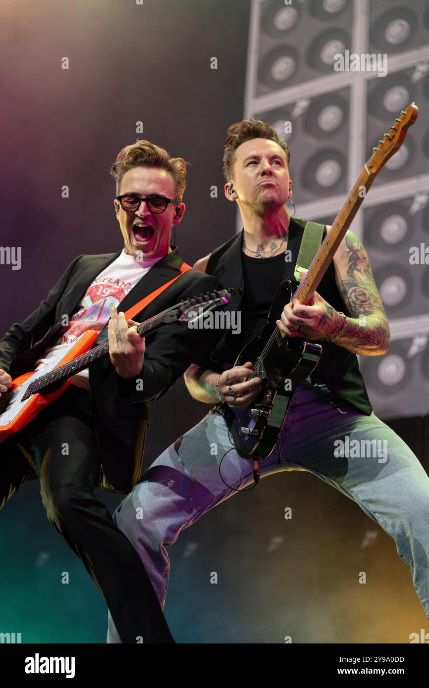 Tom Fletcher and Danny Jones of McFly during their “21st Birthday ...