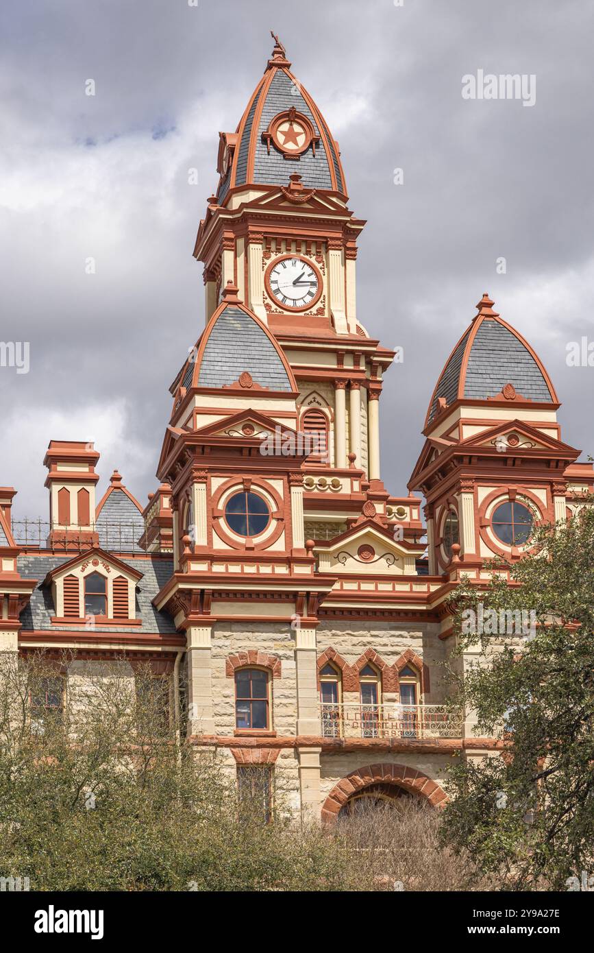 Lockhart, Texas, United States. The Caldwell County Courthouse in ...