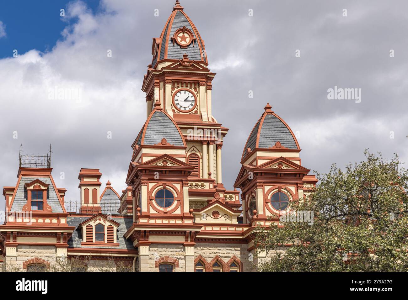 Lockhart, Texas, United States. The Caldwell County Courthouse in ...