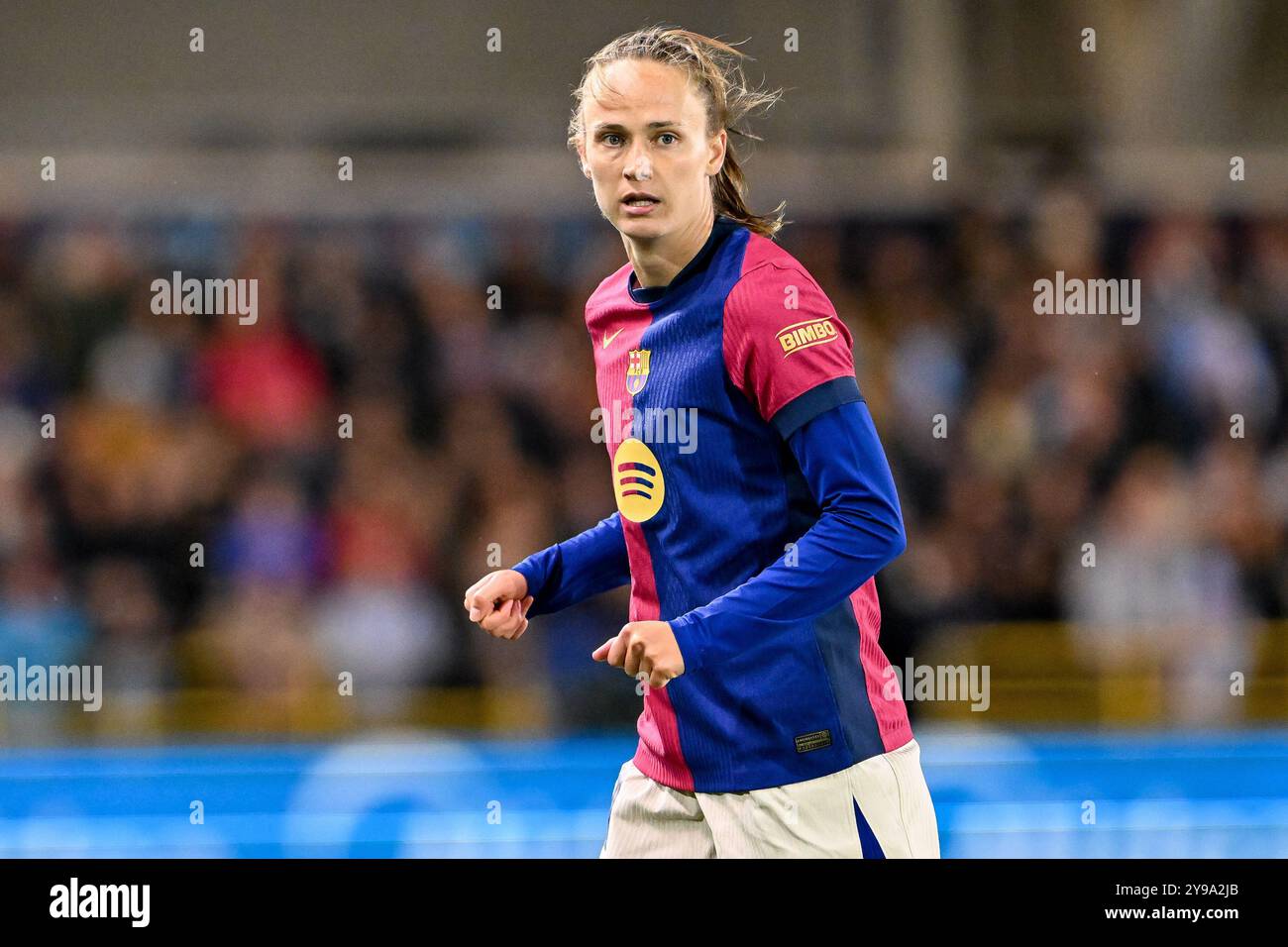 Caroline Graham Hansen of Barcelona Femení looks on during the UEFA ...