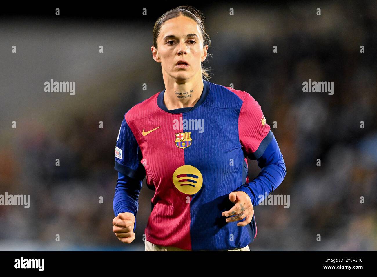 Mapi León of Barcelona Femení looks on during the UEFA Women's ...