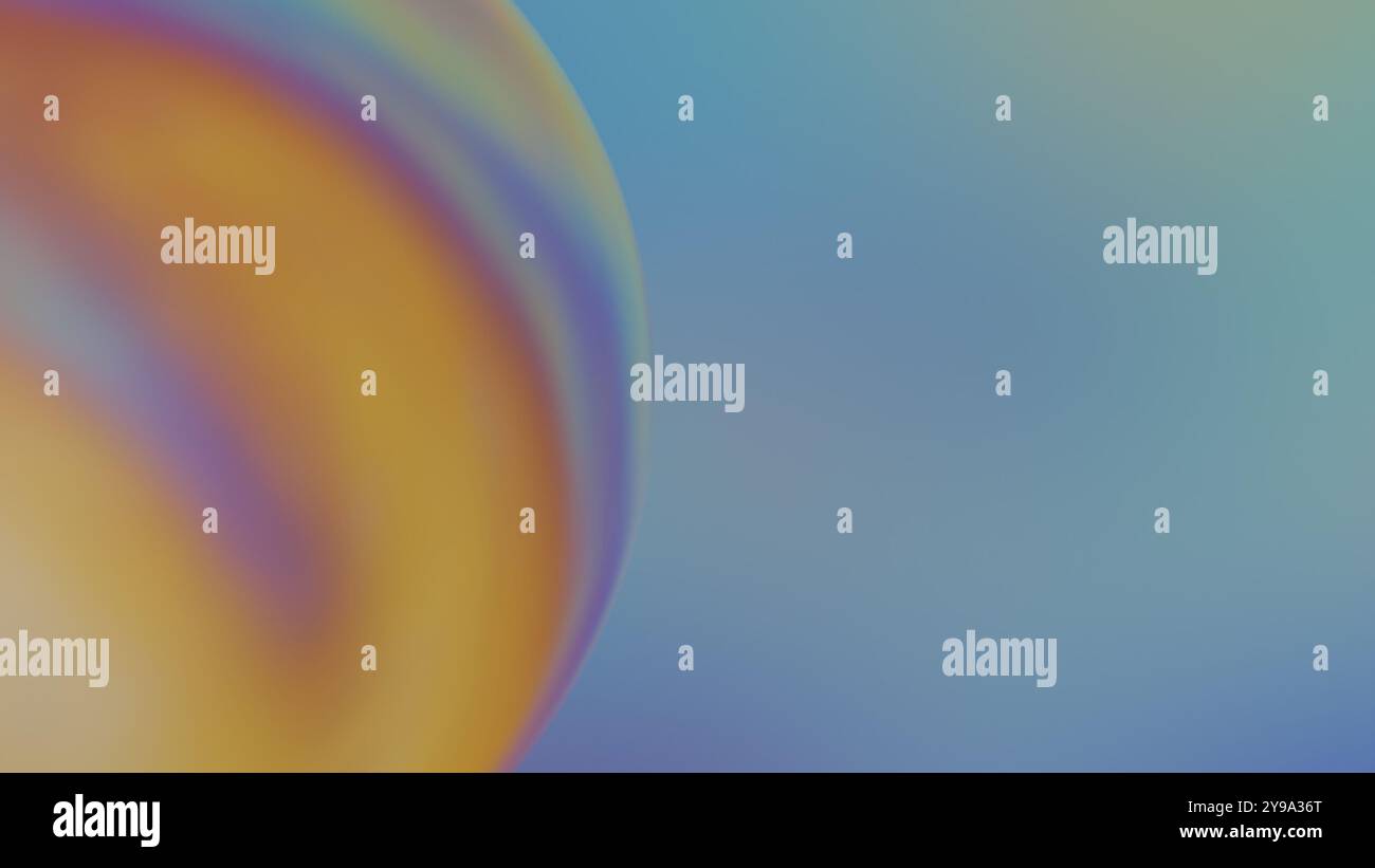 Abstract 3D Sphere with Flowing Gradient Background Stock Photo - Alamy